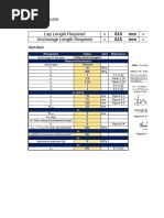 Table of Reinforcement Anchorage Length & Lap Length - Eurocode 2 | PDF ...
