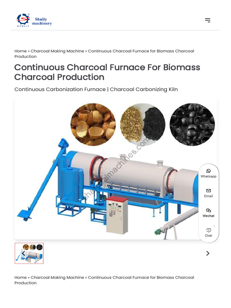 Superior Continuous Carbonization Furnace 3000KG - H Carbonizing Kiln ...