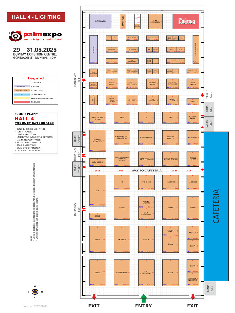 Palm Expo 2025 Floor Plan Details | PDF
