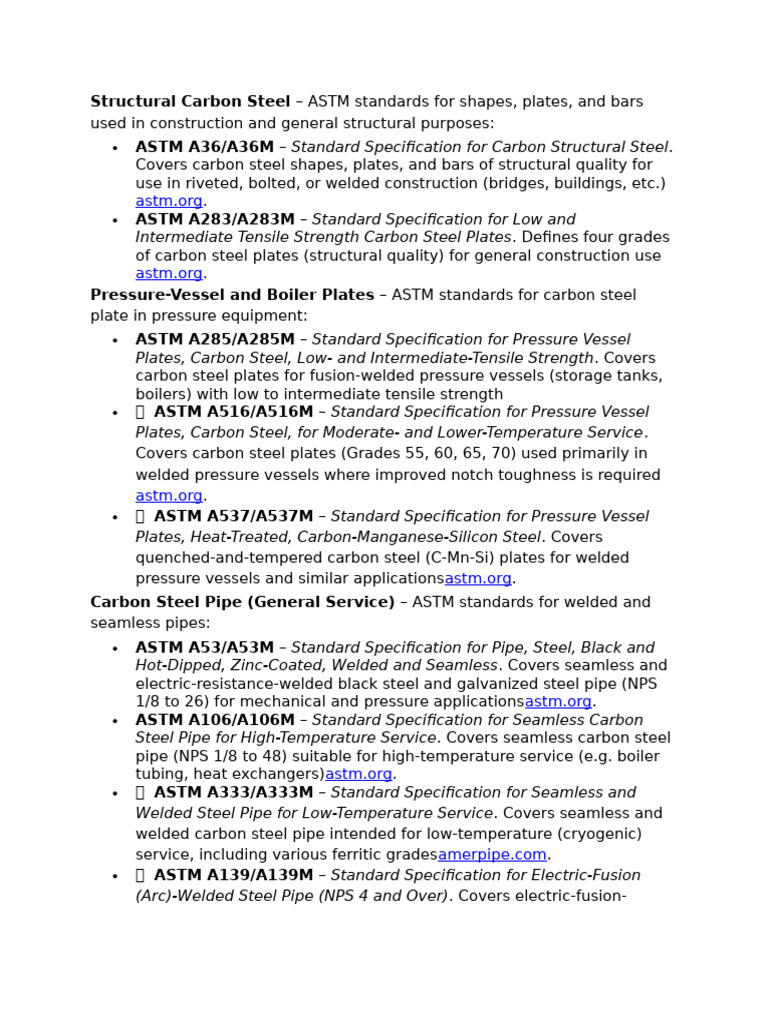 List of CS Material | PDF | Pipe (Fluid Conveyance) | Steel