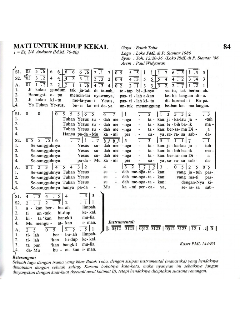 MB 84-Mati Untuk Hidup Kekal | PDF