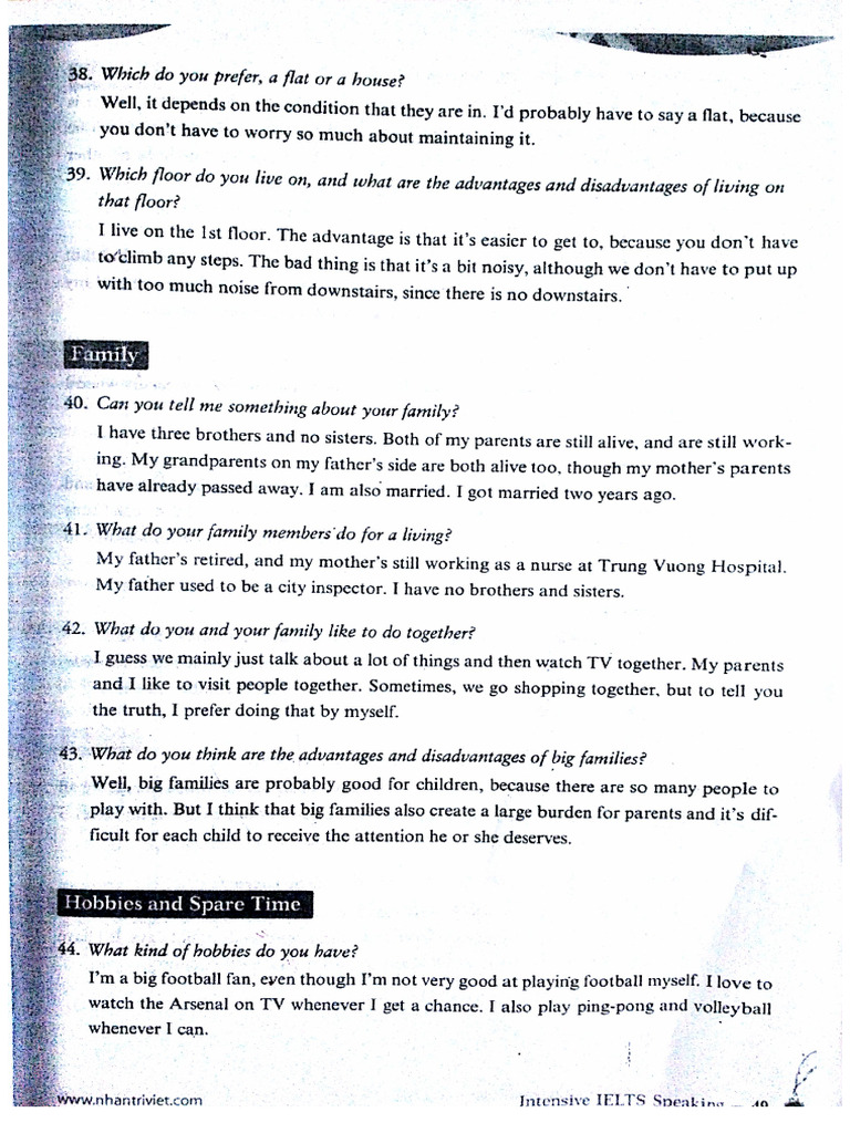Useful Expression in Ielts Speaking | PDF