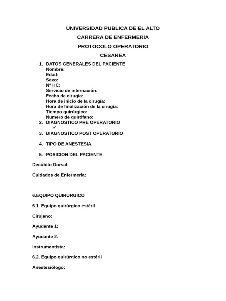 PROTOCOLO Formato | PDF | Especialidades Medicas