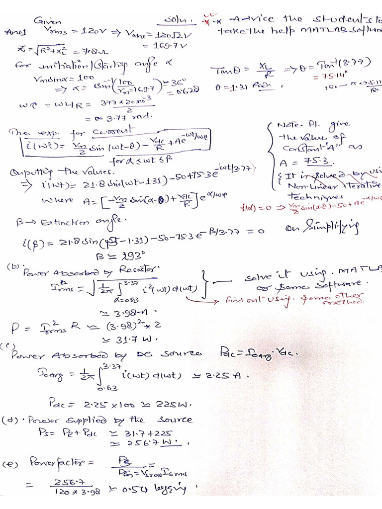 Tut-9 Soln.(HW Rectifier) (2) | PDF