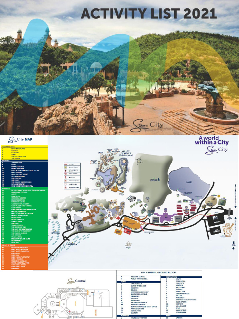 Sun City Activities Price List 2024 | PDF
