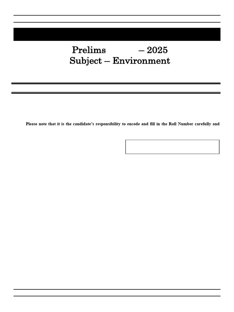 CAMP - CA - EVT - Question Paper | PDF | Eutrophication | Conservation ...