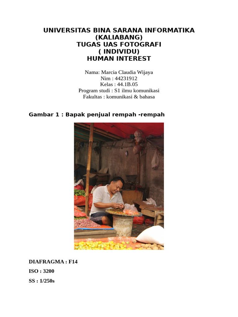 TUGAS UAS MARCIA CLAUDIA.W. (FOTOGRAFI)HOOMAN INTEREST 44.1B.05 | PDF