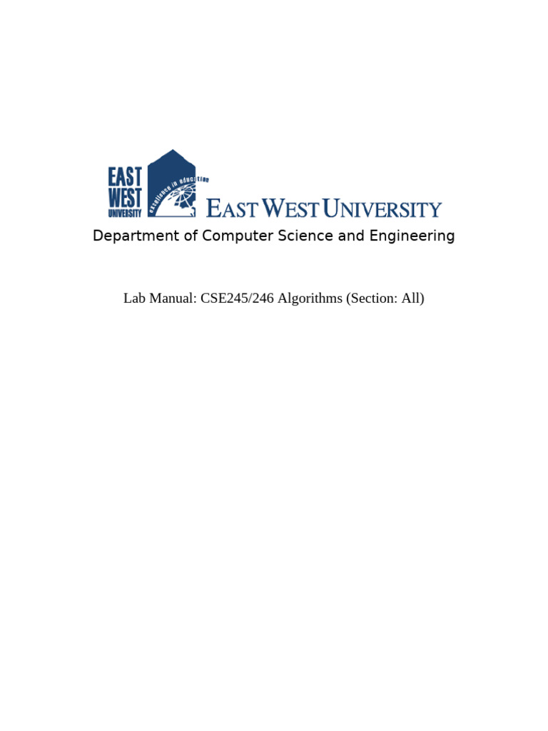 (CSE 246) Lab - Covered Topics | PDF | Time Complexity | Theoretical Computer Science