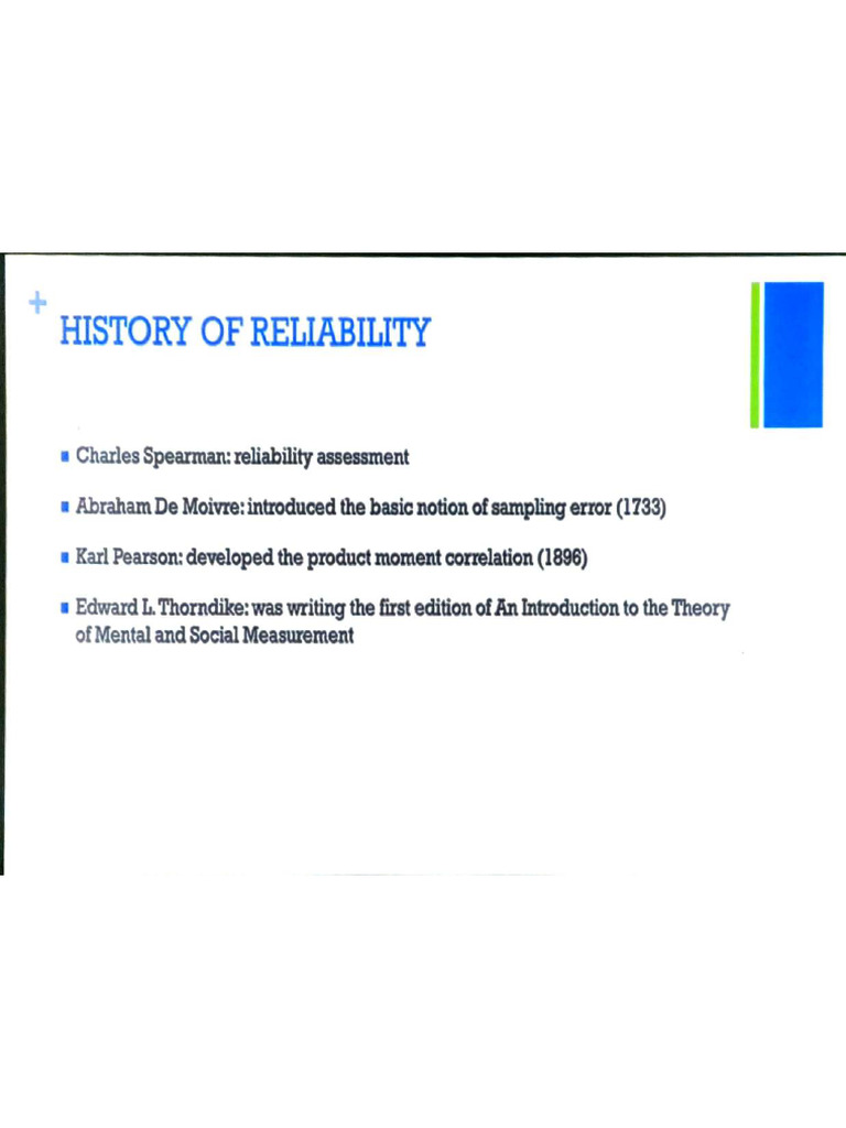 Reliability | PDF