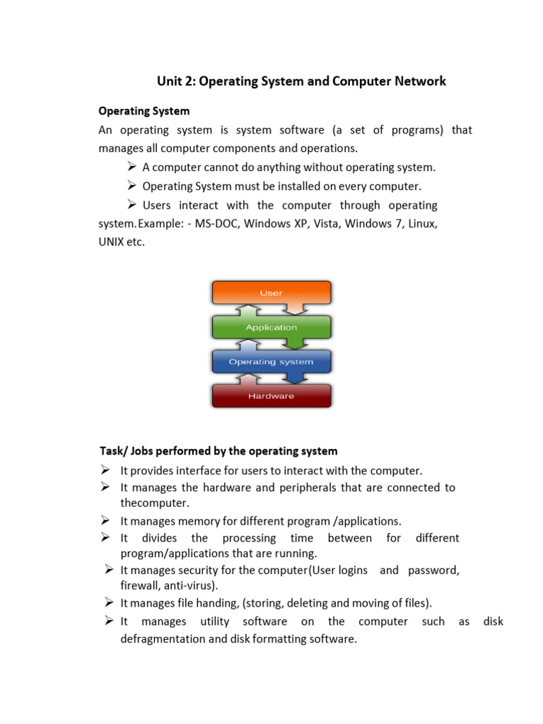 Unit 2 - Operating System and Computer Network | PDF | Network Topology ...