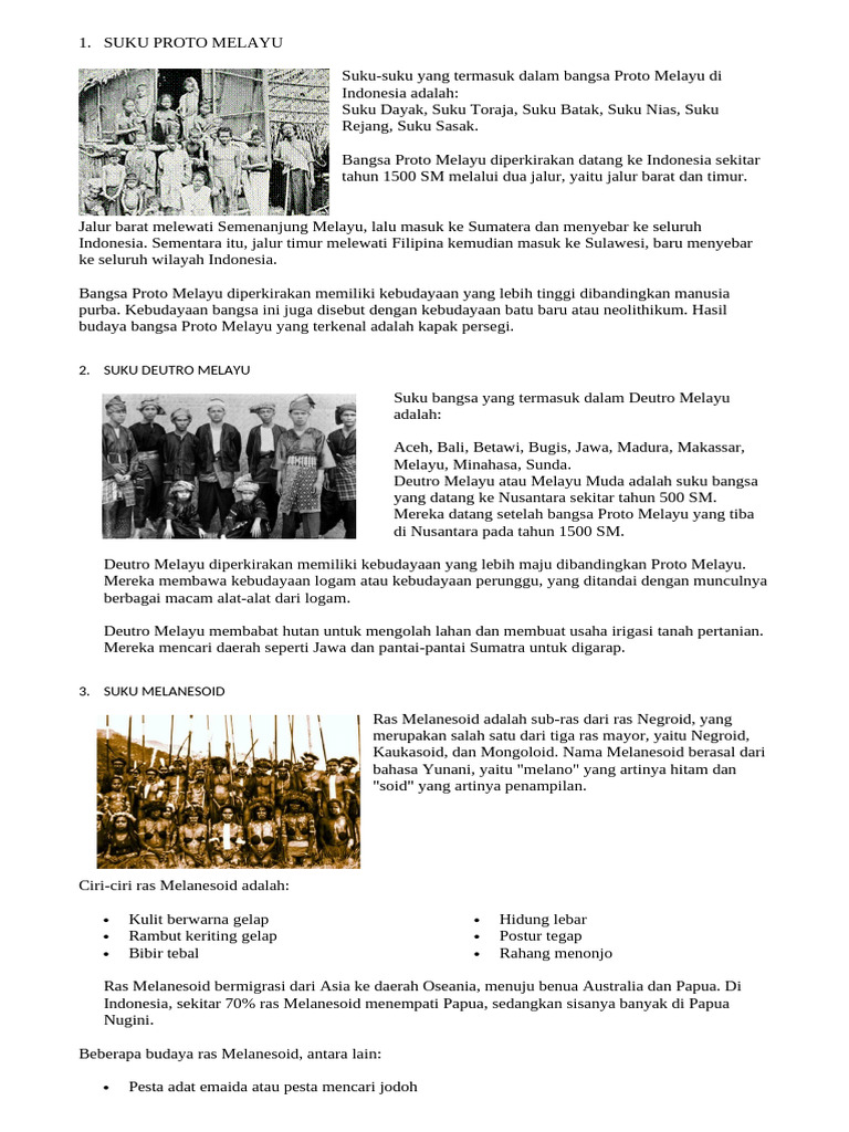 Suku Proto Melayu | PDF