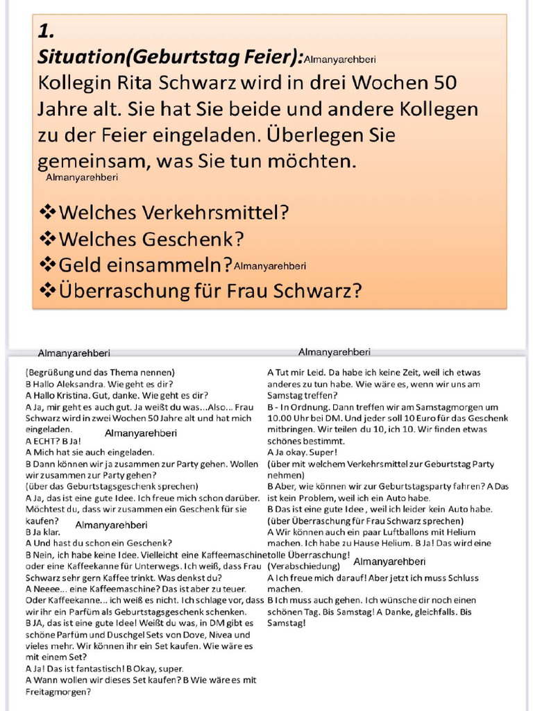 Telc-Dtz Çıkmış Sorular | PDF