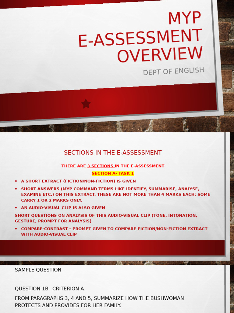 MYP Eassessment OVERVİEW | PDF | Communication | Linguistics