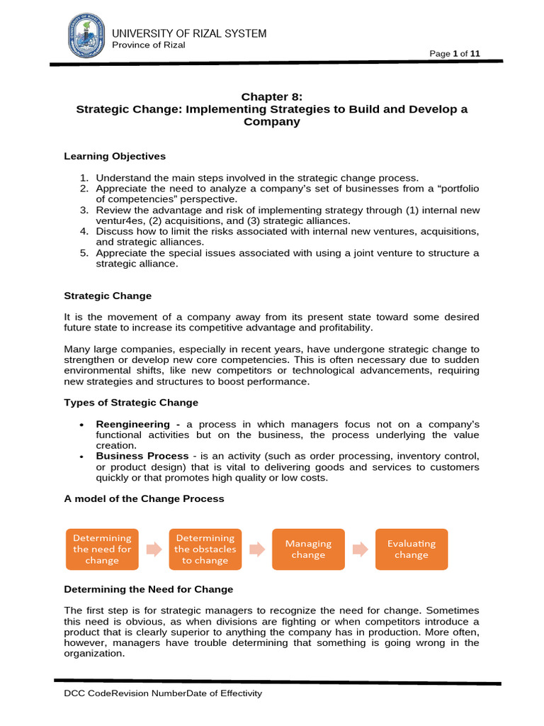 Cbmec 2 - Module 8 Edited | PDF | Mergers And Acquisitions | Strategic ...
