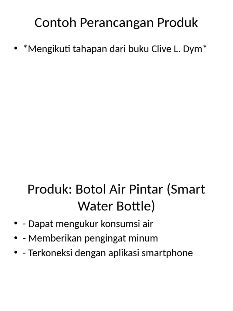 Rancang Botol Air Pintar untuk Hidrasi | PDF