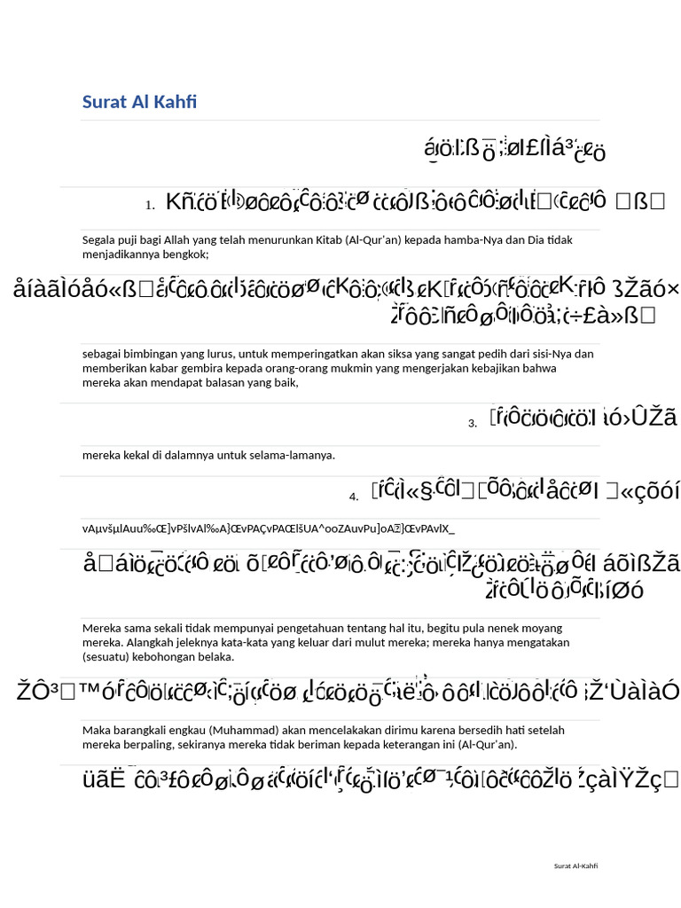 Surat Al Kahfi | PDF