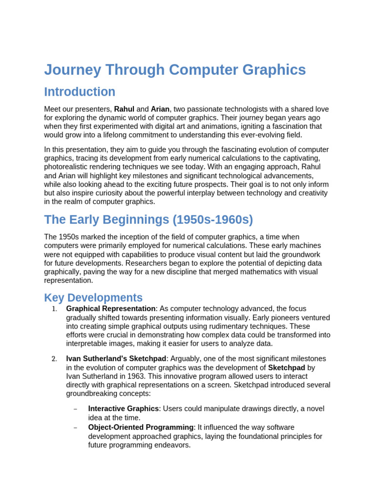 Journey Through Computer Graphics | PDF | Computer Graphics | Rendering (Computer Graphics)
