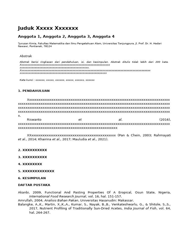 Template Tugas Terstruktur | PDF