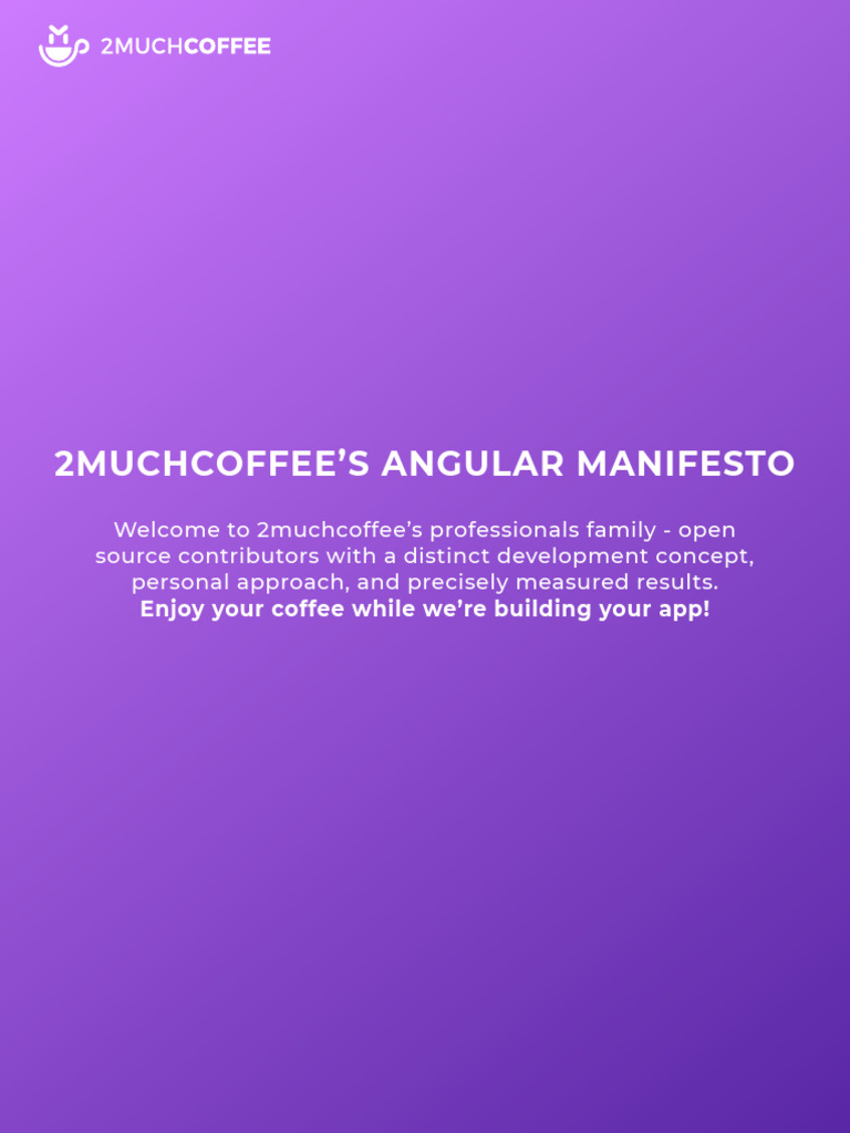 2muchcoffee Angular Best Practices | PDF | Library (Computing) | Class (Computer Programming)