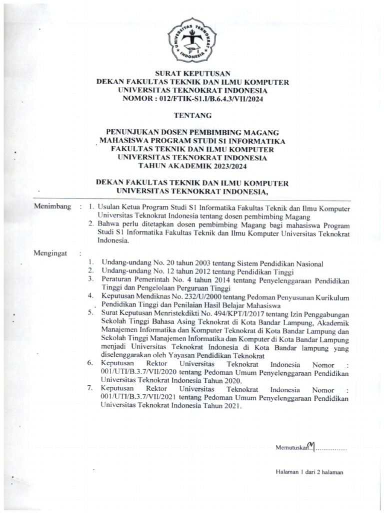 SK Konversi MSIB 6 IF (3) | PDF