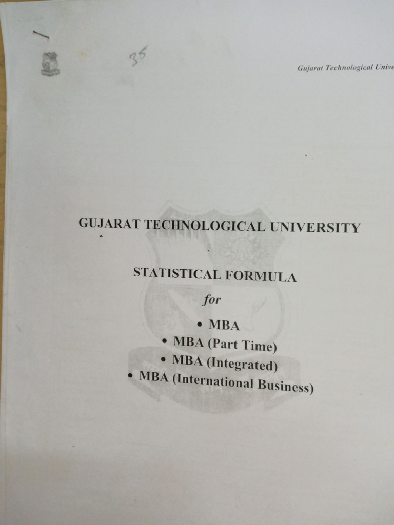 Stats Formula | PDF