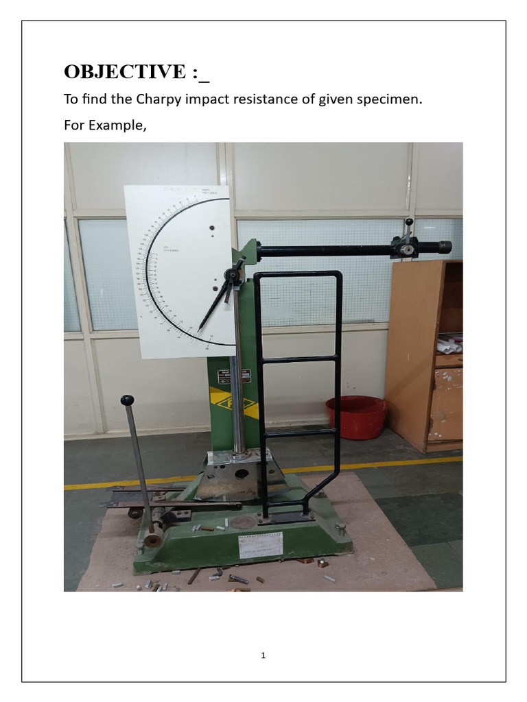 Charpy Test proper | PDF