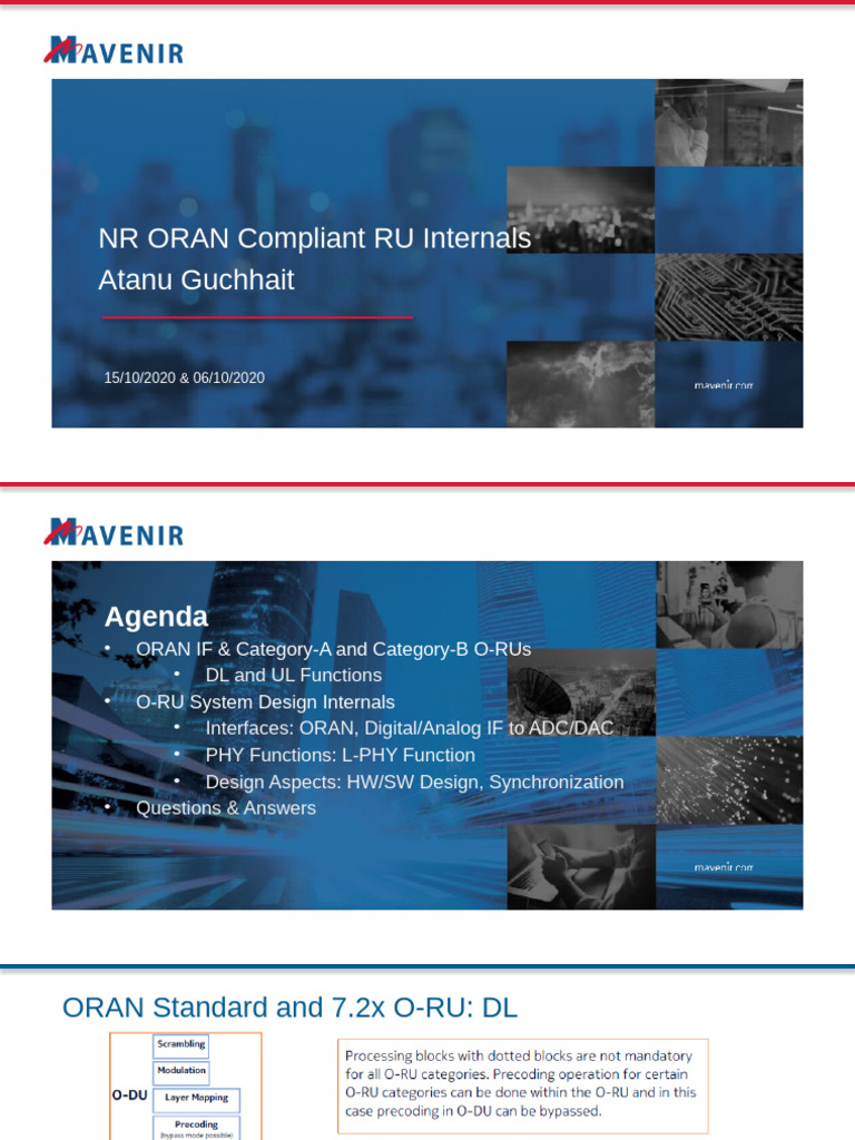 NR ORAN Compliant RU Internals - Part - 2 | PDF | Communications ...