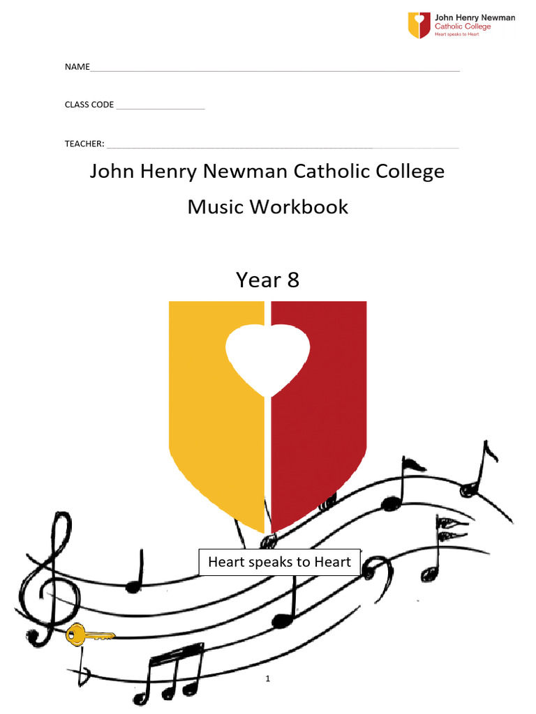Y8 workbook 2024 new | PDF | String Instruments | Tempo
