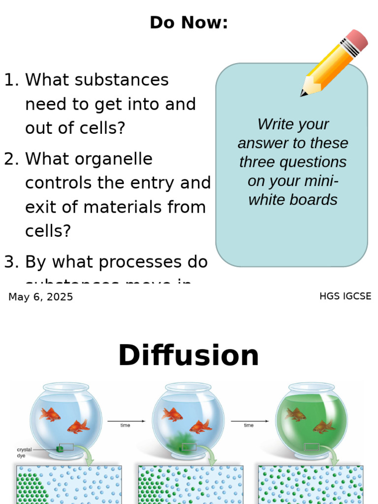 1.21 Diffusion and Concentration | PDF | Osmosis | Diffusion