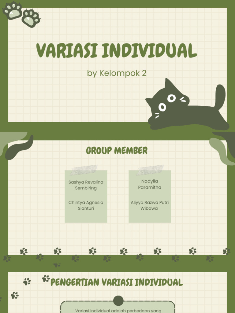 PPT KEL 2 VARIASI INDIVIDUAL | PDF