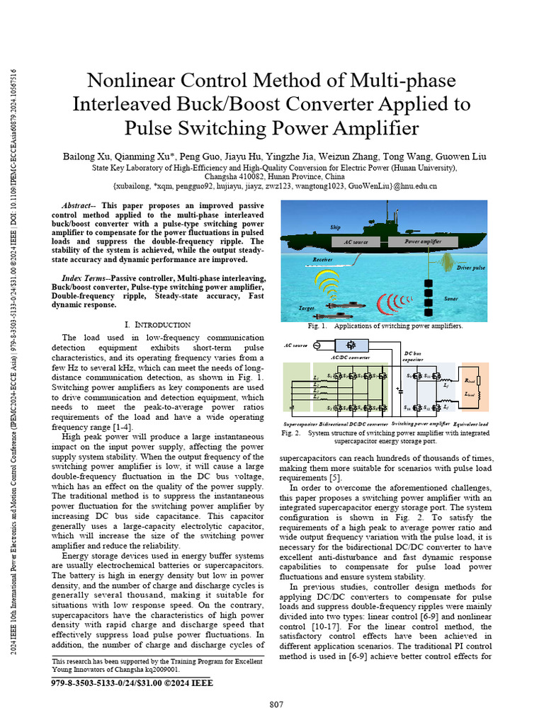 Nonlinear Control Method of Multi-Phase Interleaved Buck Boost ...
