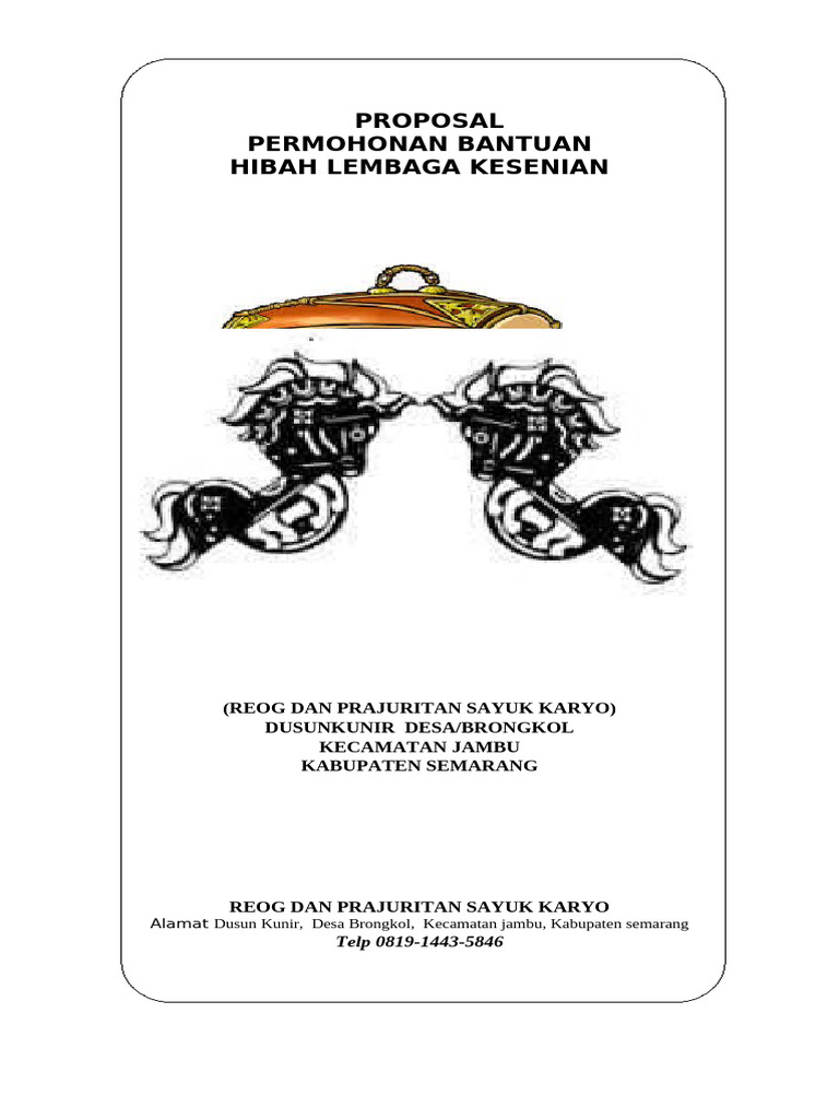 Contoh Proposal Hibah Kesenian | PDF