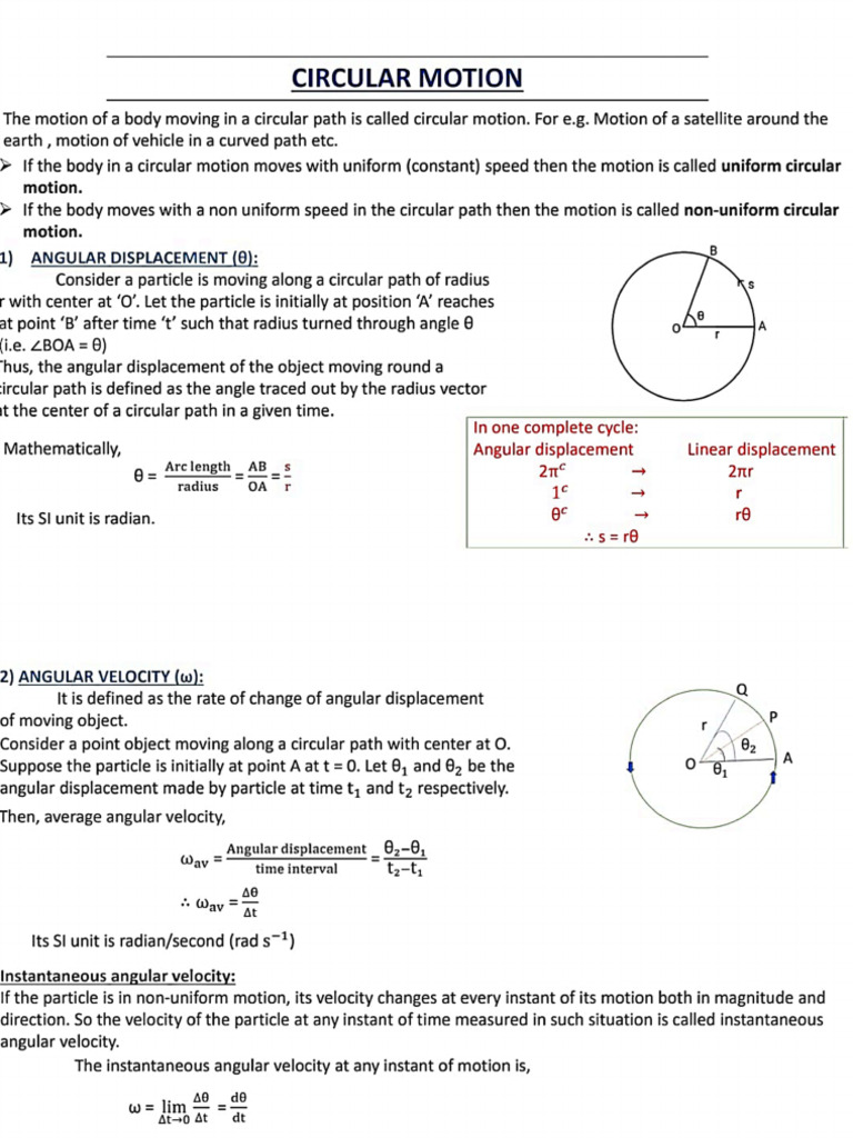 Circular Motion | PDF