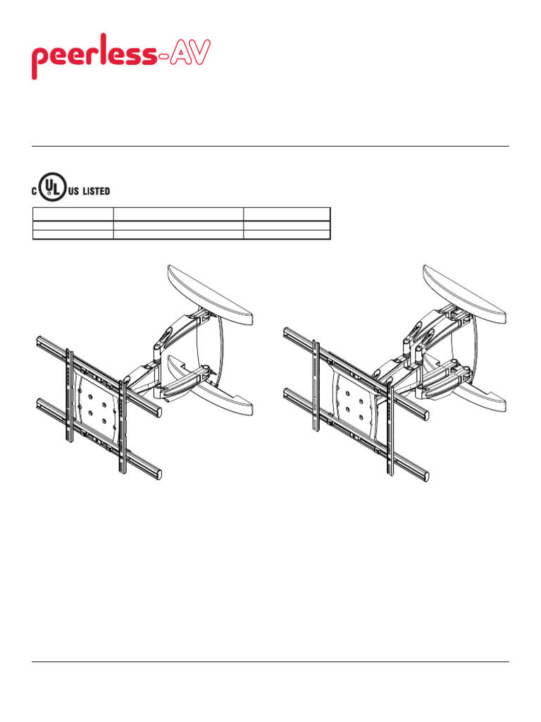 Arm Wall Mount r1 | PDF | Screw | Wall