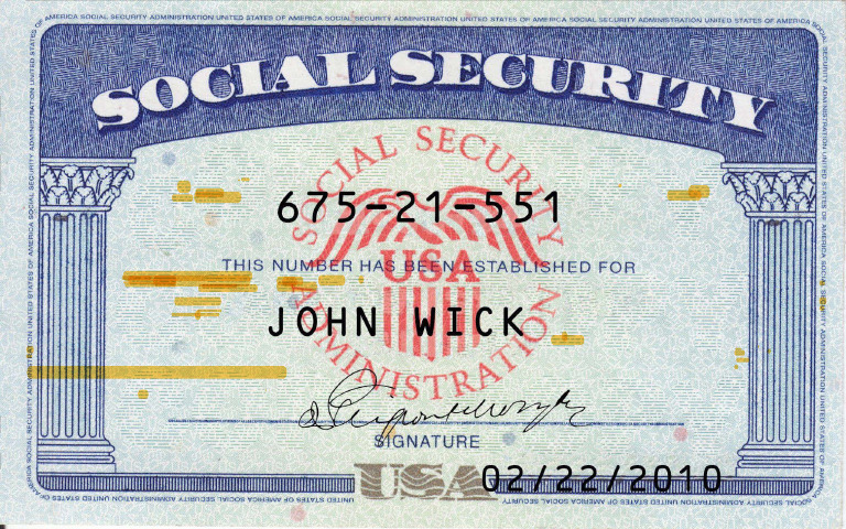 USA Social Security Card PSD Template | PDF