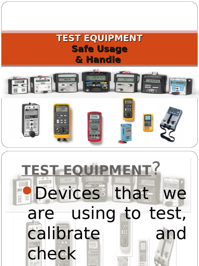 IMTE Safe Usage and Handle | PDF | Calibration