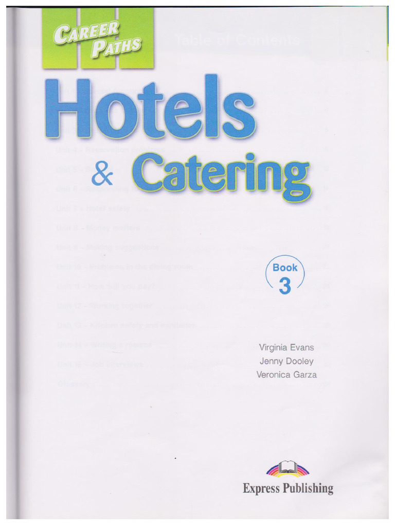 BOOK 3 - Hotel & Catering | PDF