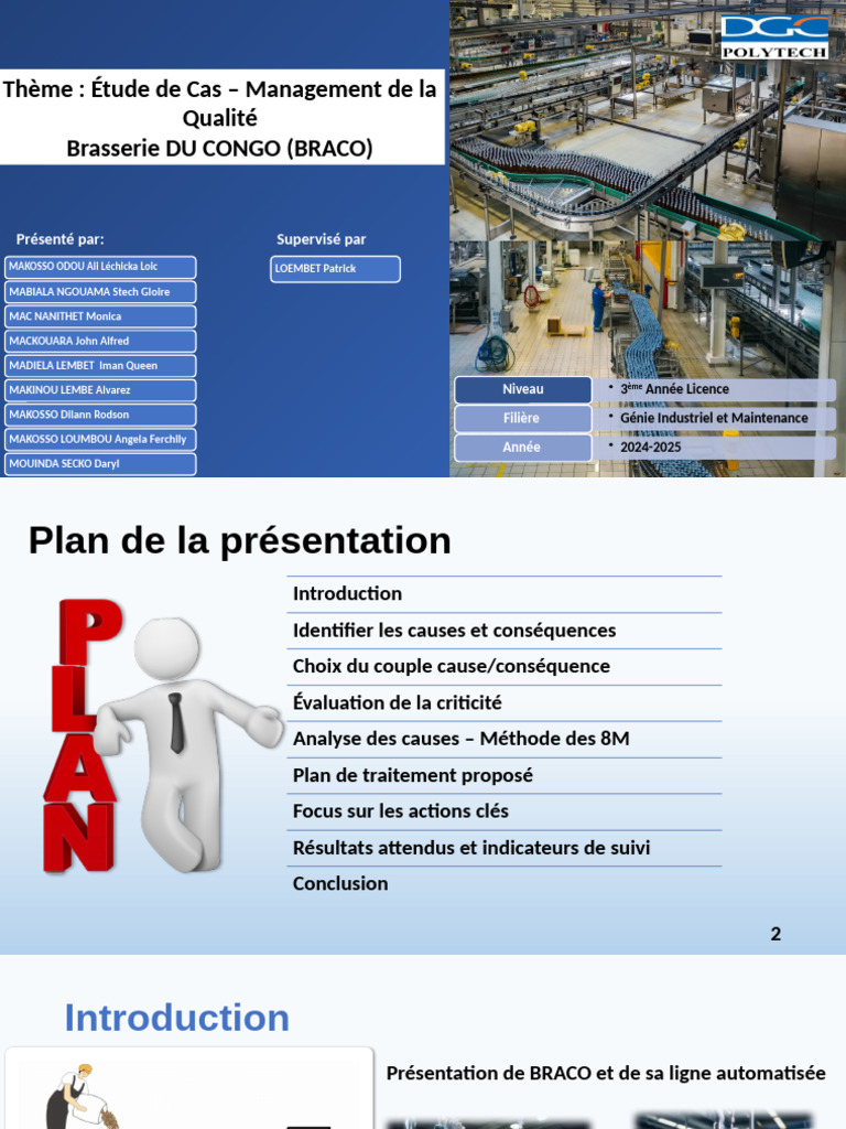 PowerPoint - Étude de Cas BRACO | PDF | Risque