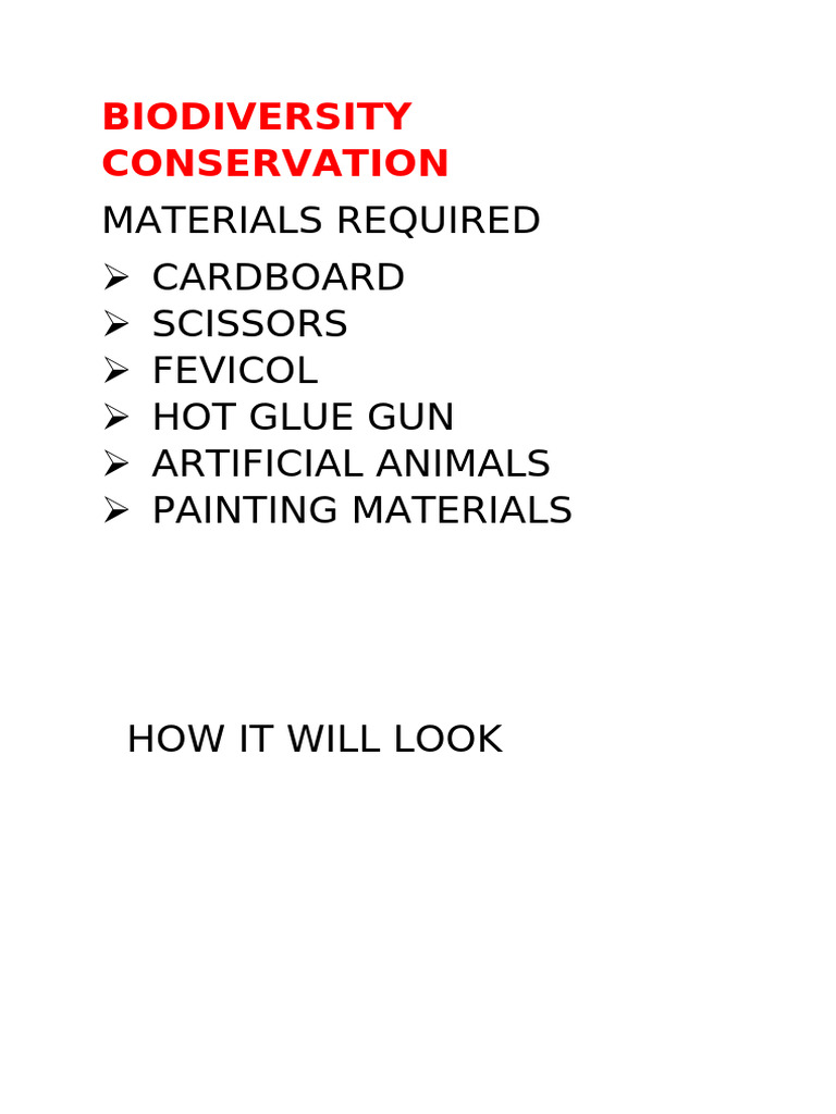 Biodiversity Conservation | PDF