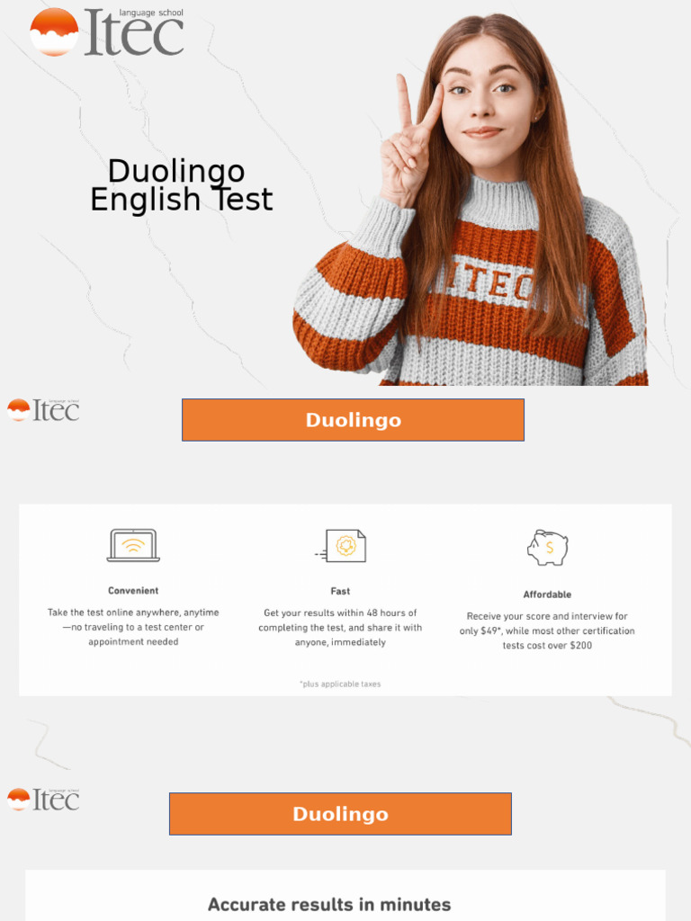 Duolingo Test English Intro | PDF