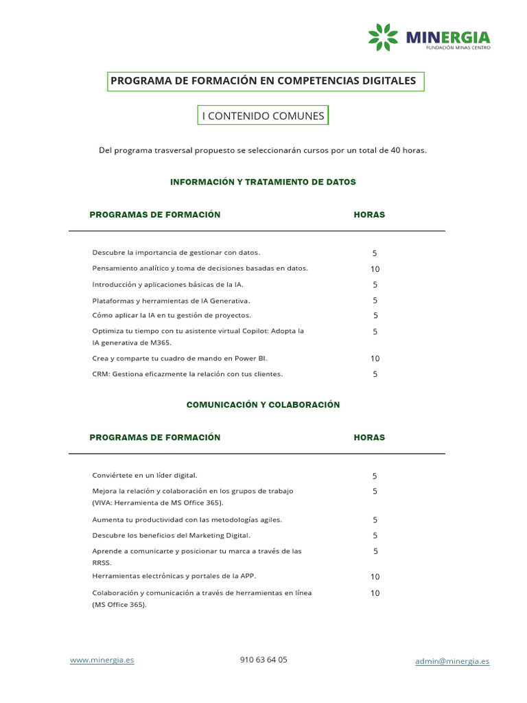 Programa de Formaci N en Competencias Digitales | PDF | Sistema de ...