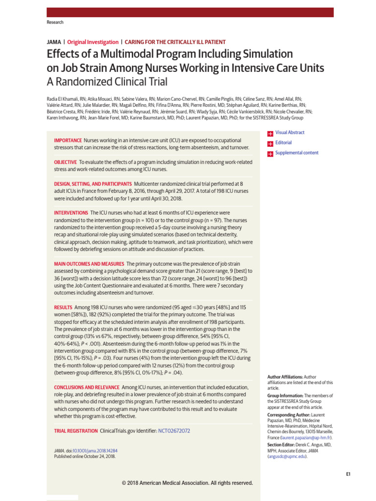 Jama.2018.14284. (Khamali Et Al., 2018) | PDF | Intensive Care Unit ...