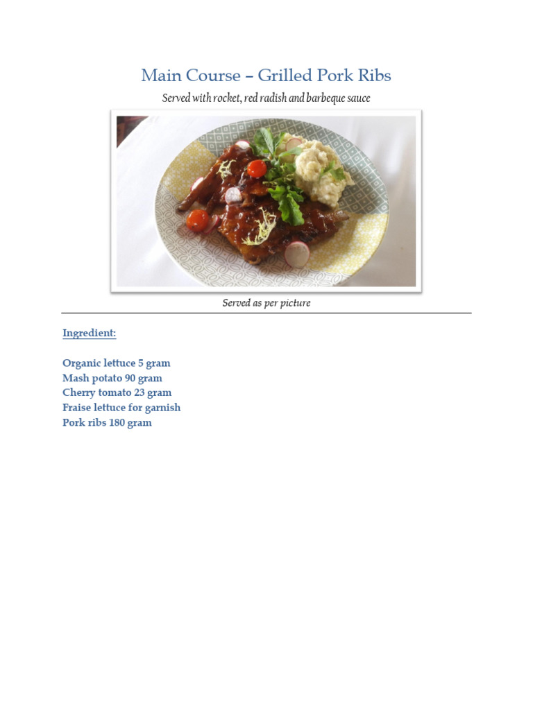 Pork Ribs | PDF
