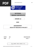 Grade 12 Geography Exam Scope 2024 | PDF