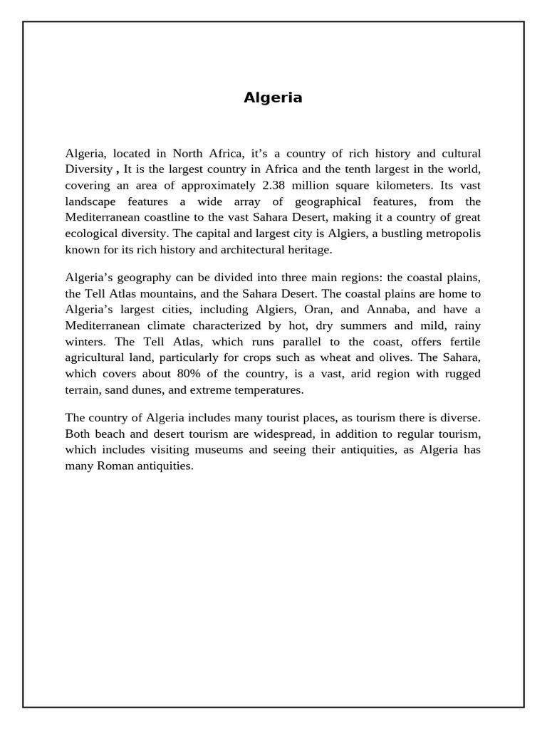 Algeria | PDF