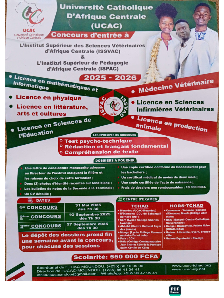 Flyer Licence Issvac 2025-2026 Ucac | PDF