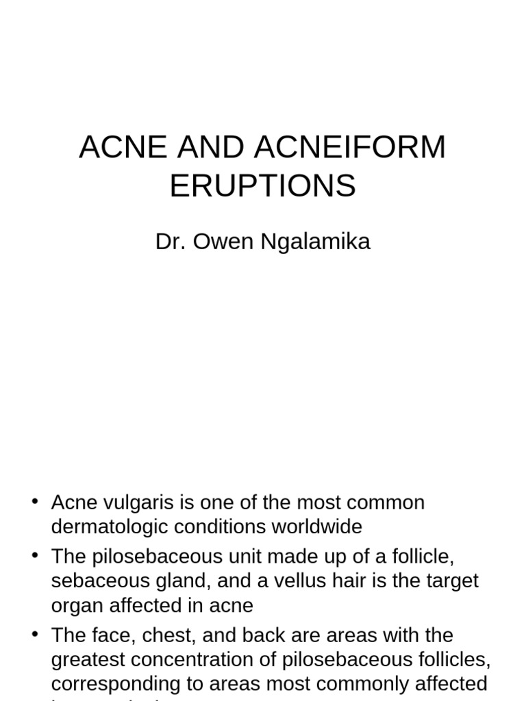 5. ACNE AND ACNEIFORM ERUPTIONS | PDF