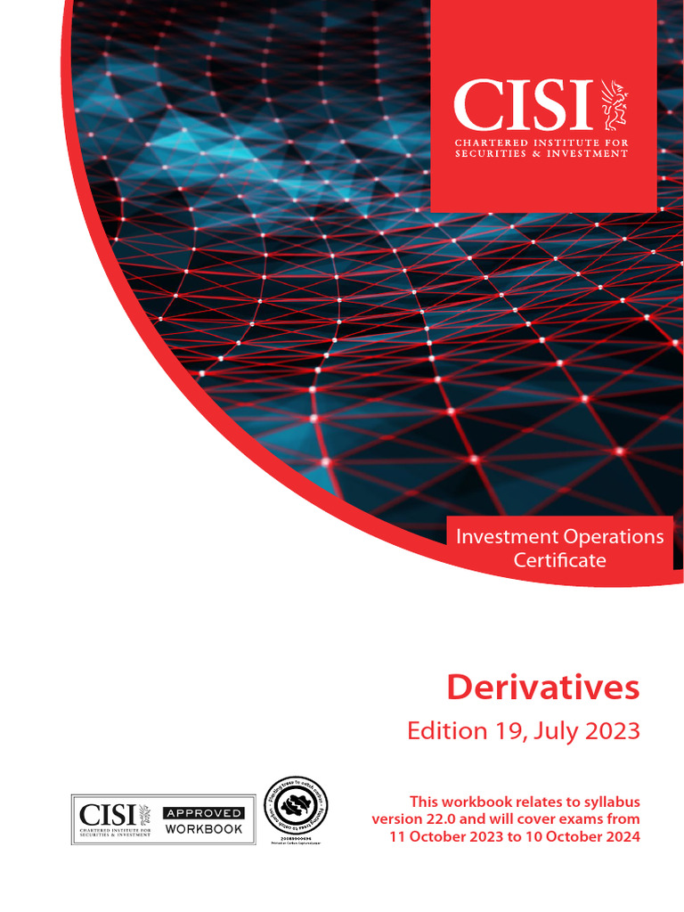 Certificate in Derivatives (IOC) Level 3 Ed19 | PDF | Contract For Difference | Futures Contract