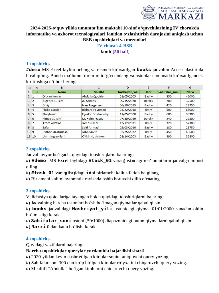 IV Chorak 4-BSB: #Demo Books | PDF