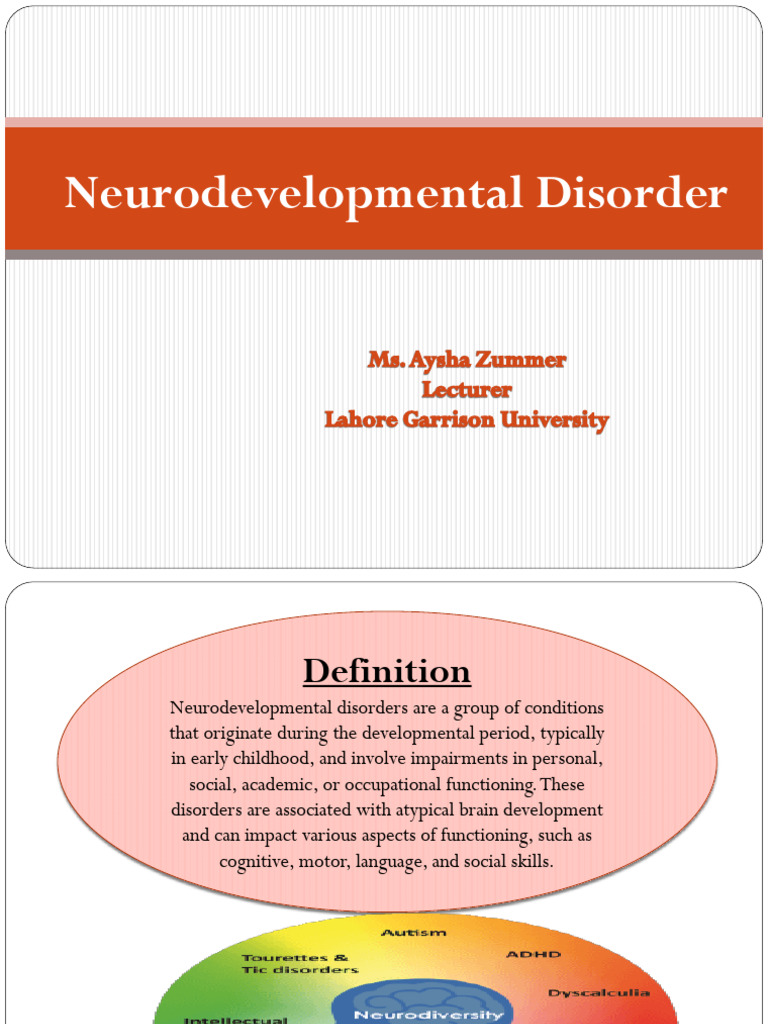 Neuro Developmental Disorder | PDF | Autism | Prenatal Development